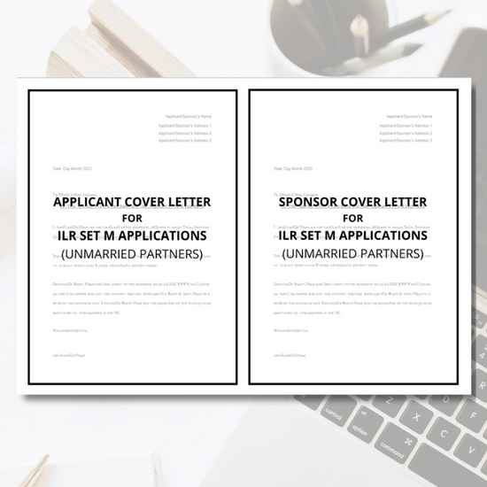 ILR Set M Cover Letter Template Bundle for UK Applications – Expert ...