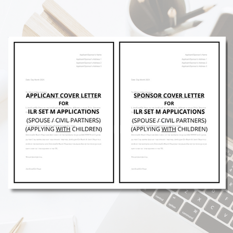 ILR Set M Cover Letter Template Bundle for UK Applications – Expert ...